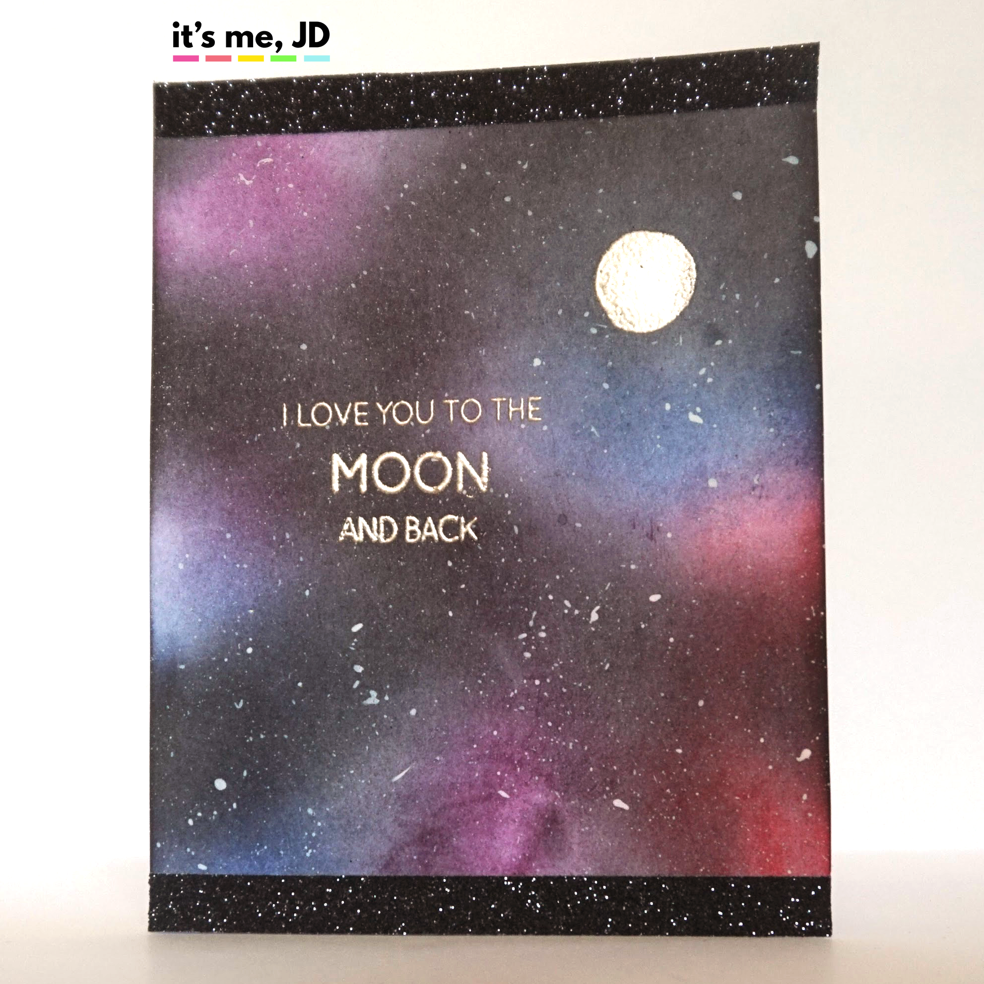 Easy Galaxy Card with Distress Inks
