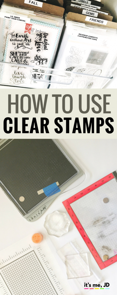 How to Use And Clean Clear Stamps