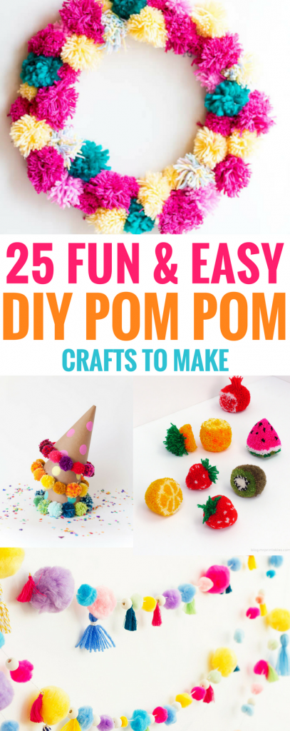 25 Fun and Easy DIY Pom Pom Crafts to Make