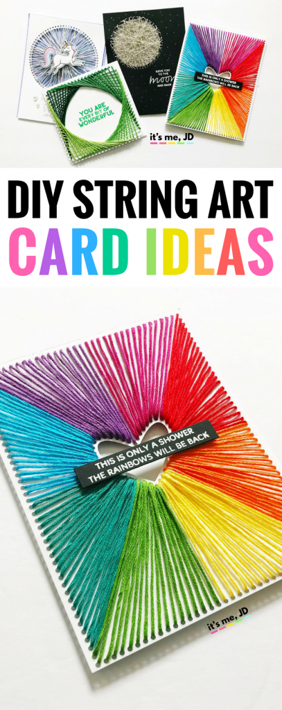 DIY String Art Tutorial for Cards