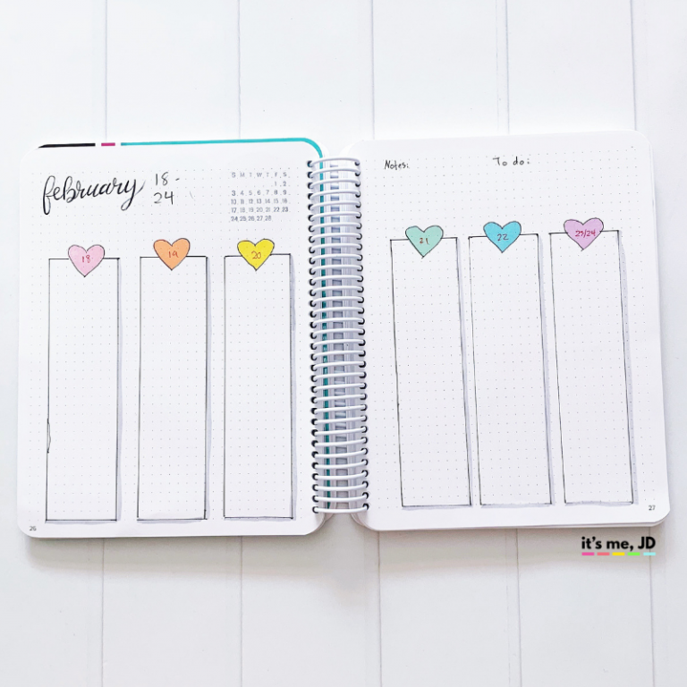 February Bullet Journal Setup | Plan With Me Layout | Planner Spread