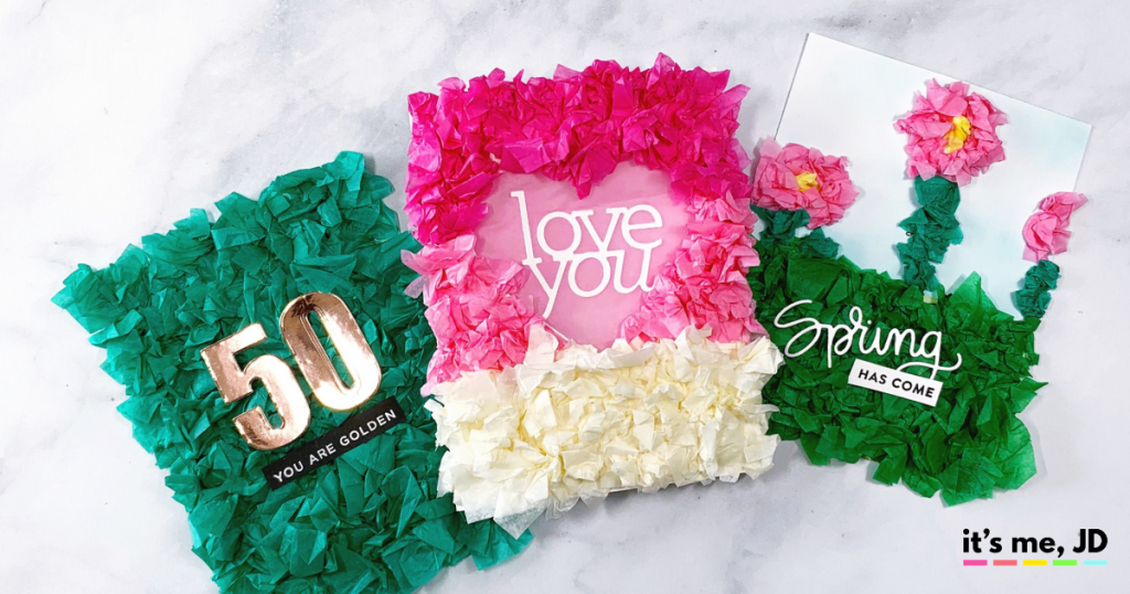 Tissue paper cards fb - It's Me, JD