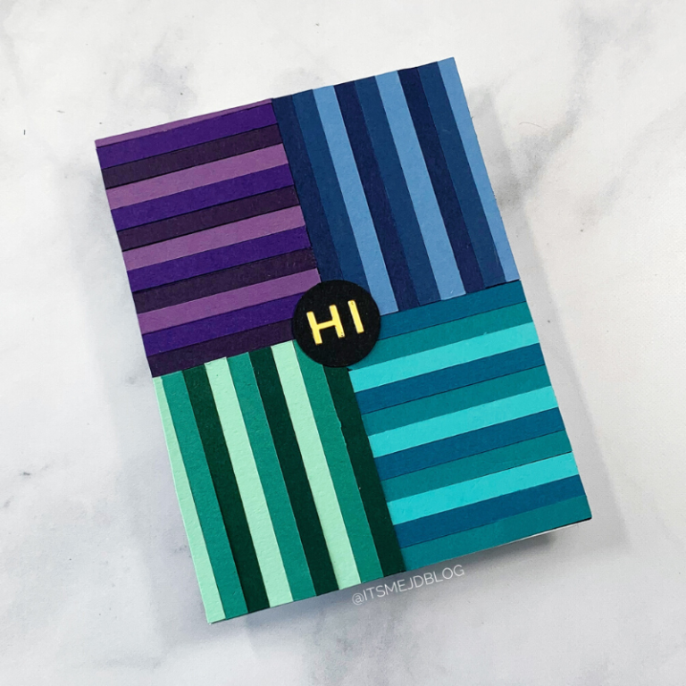 DIY Scrap Paper Cards | Paper Strip Card Designs - It's Me, JD