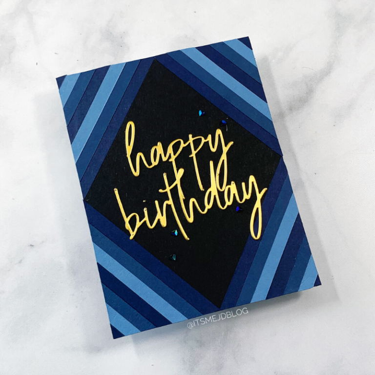 DIY Scrap Paper Cards | Paper Strip Card Designs - It's Me, JD